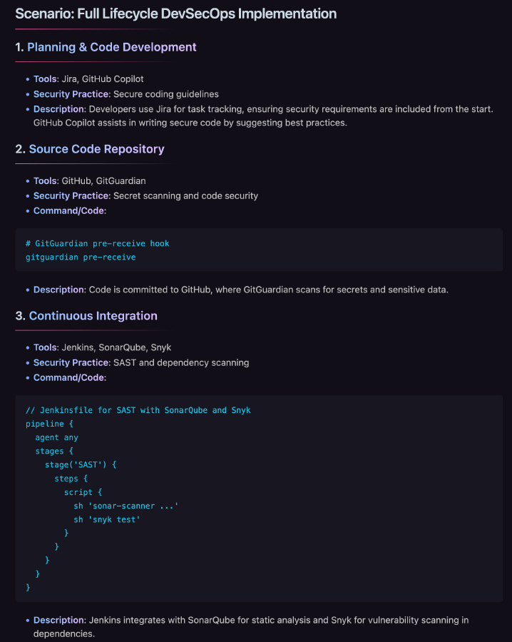 DevSecOps Scenarios - CISO2CISO.COM & CYBER SECURITY GROUP
